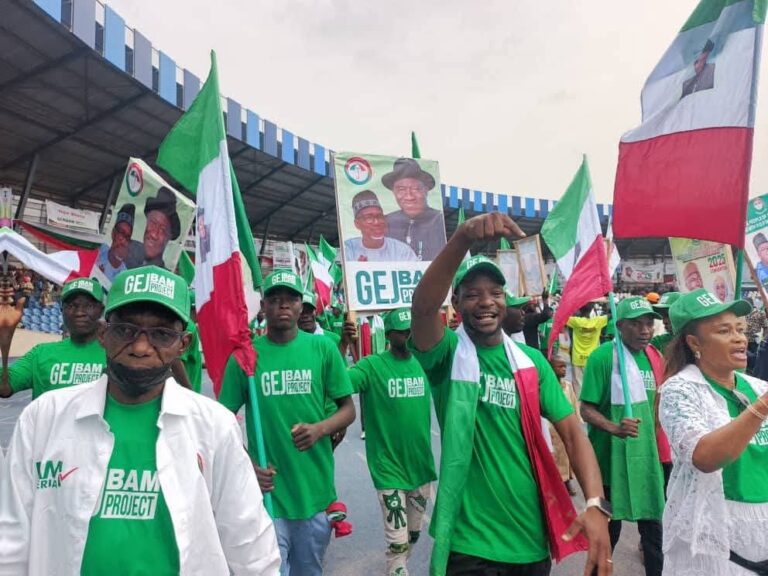 2027: Jonathan Loyalists Flood PDP Convention, Unveil Bala Mohammed as ...